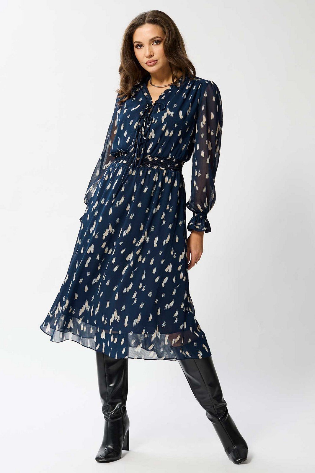 Платье 970 синий MisLana купить в интернет магазине | в наличии